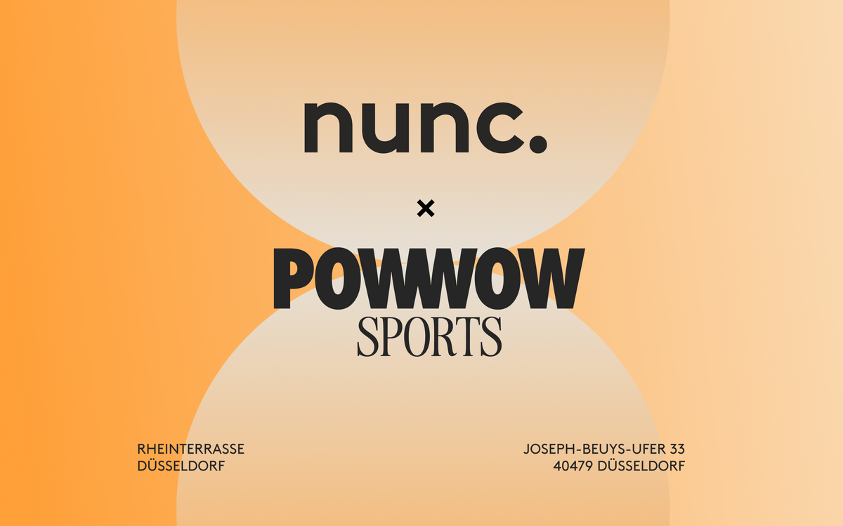 nunc. Coffee Lounge at the POWWOW Sports Festival 2025 in Düsseldorf